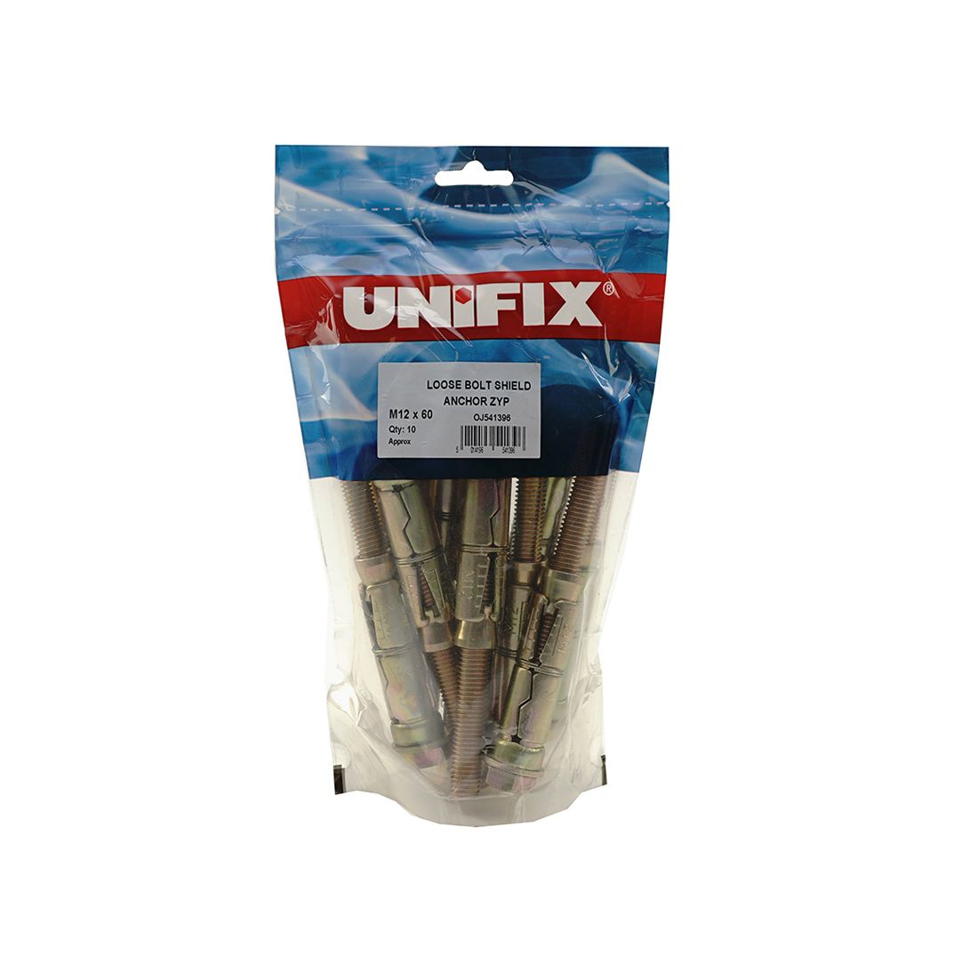 14x M10X75 Loose Bolts Shield Anchors ZYP — Hydrofast