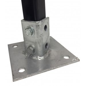 XL SINGLE CHANNEL BASE PLATE (HDG) — Hydrofast