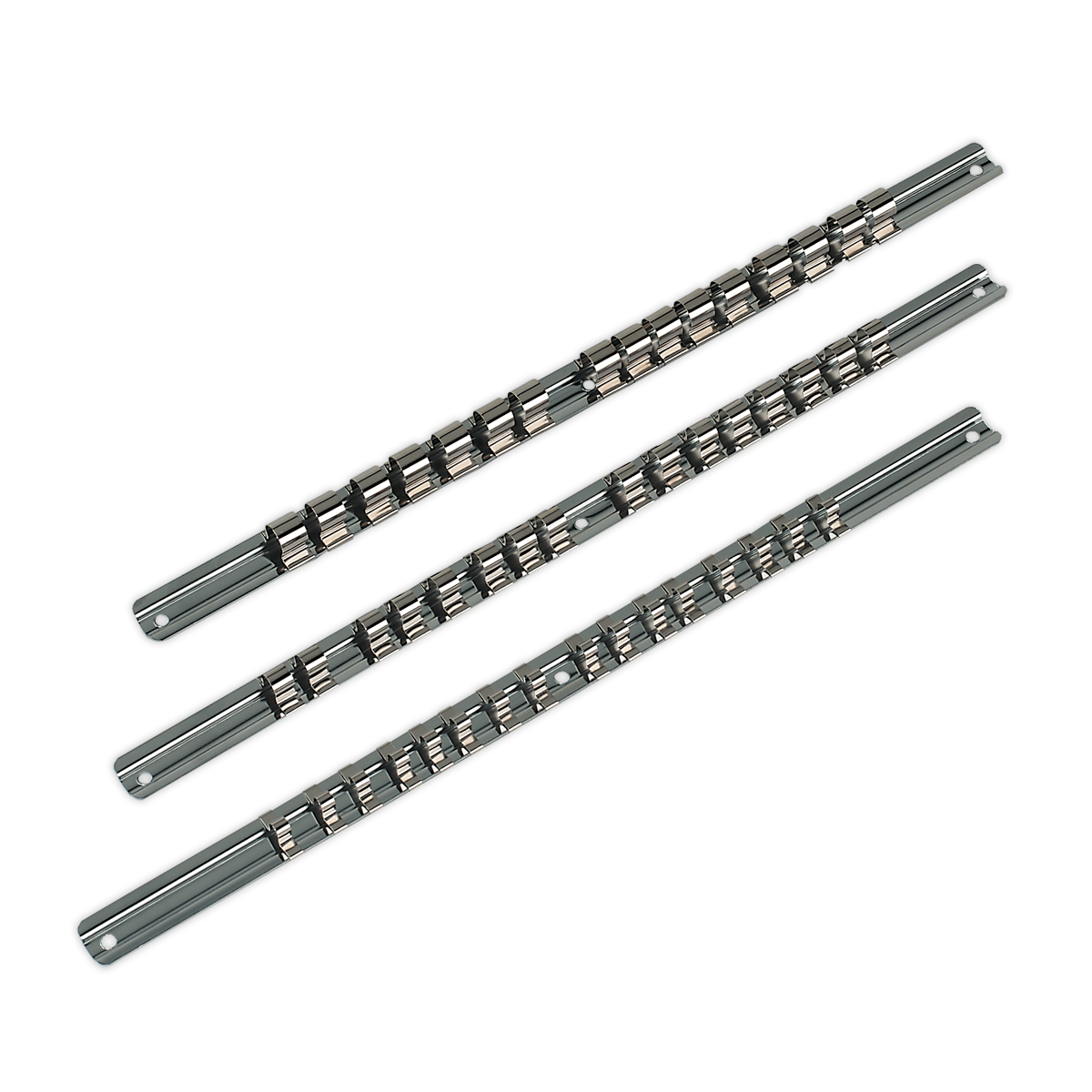 Premier Socket Retaining Rail Set 1/4", 3/8" & 1/2"Sq Drive 3pc — Hydrofast