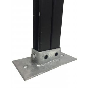 DOUBLE CHANNEL BASE PLATE (HDG) — Hydrofast